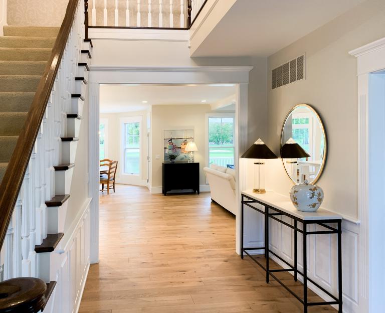 Foyer Closet Removed | HomeFront Interior Design